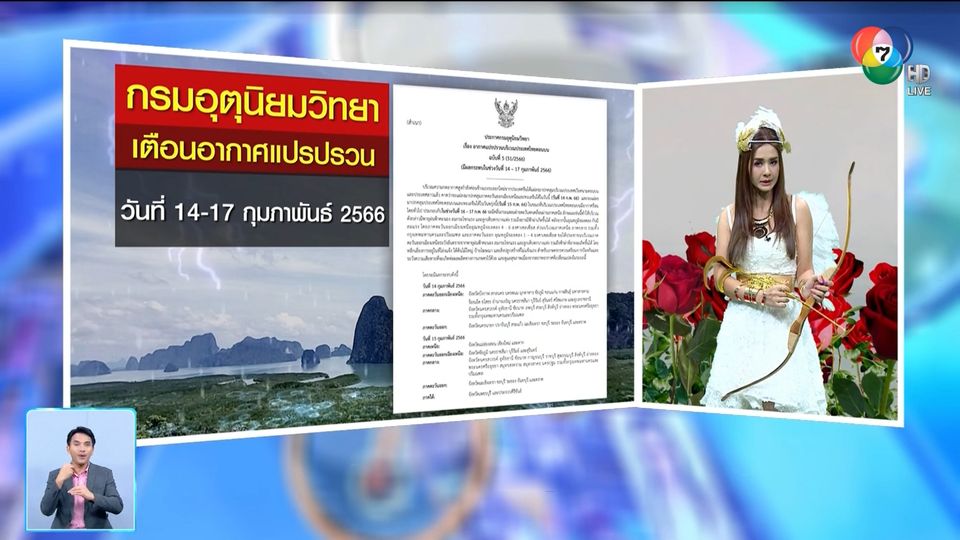ข่าวฝนฟ้าอากาศ 14 ก พ 66