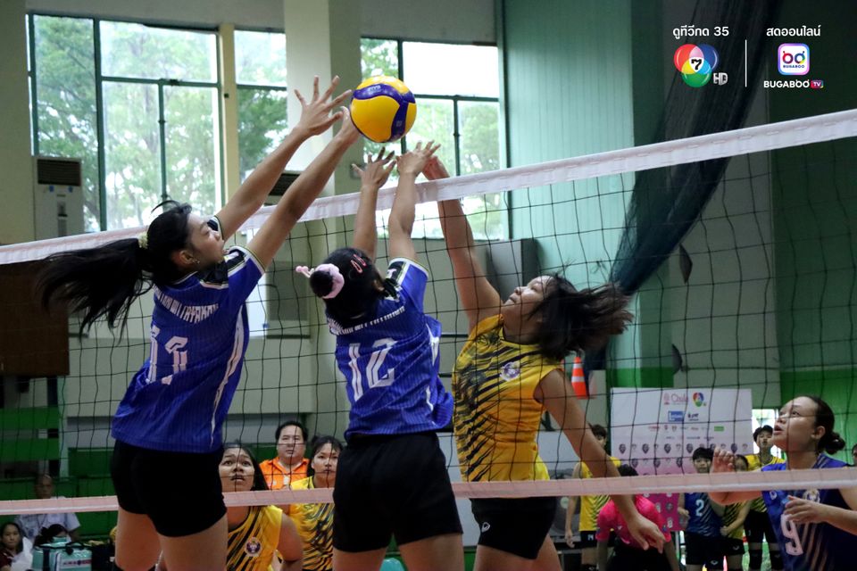 ข่าวประมวลภาพ วอลเลย์บอล แชมป์กีฬา 7HD 2025 : กีฬาจังหวัดอ่างทอง 3-0 สุโขทัยวิทยาคม