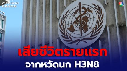 ข่าวองค์การอนามัยโลกเผย หญิงจีนวัย 56 ติดเชื้อไข้หวัดนก H3N8 เสียชีวิตรายแรกของโลก
