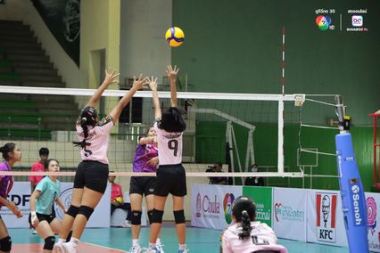 ข่าวประมวลภาพ วอลเลย์บอล แชมป์กีฬา 7HD 2025 : กีฬาเทศบาลเมืองร้อยเอ็ด 3-0 กาญจนาภิเษกวิทยาลัย ...